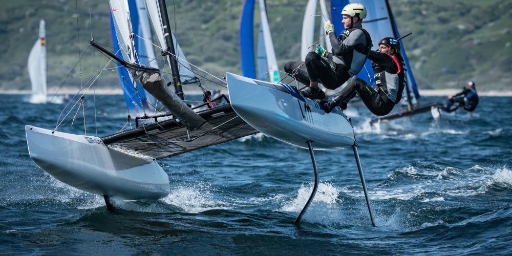 Nacra 17 Hydrofoiling Catamaran - Hydrofoil | DNA Performance Sailing